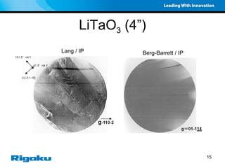 X ray topography applications | PPT