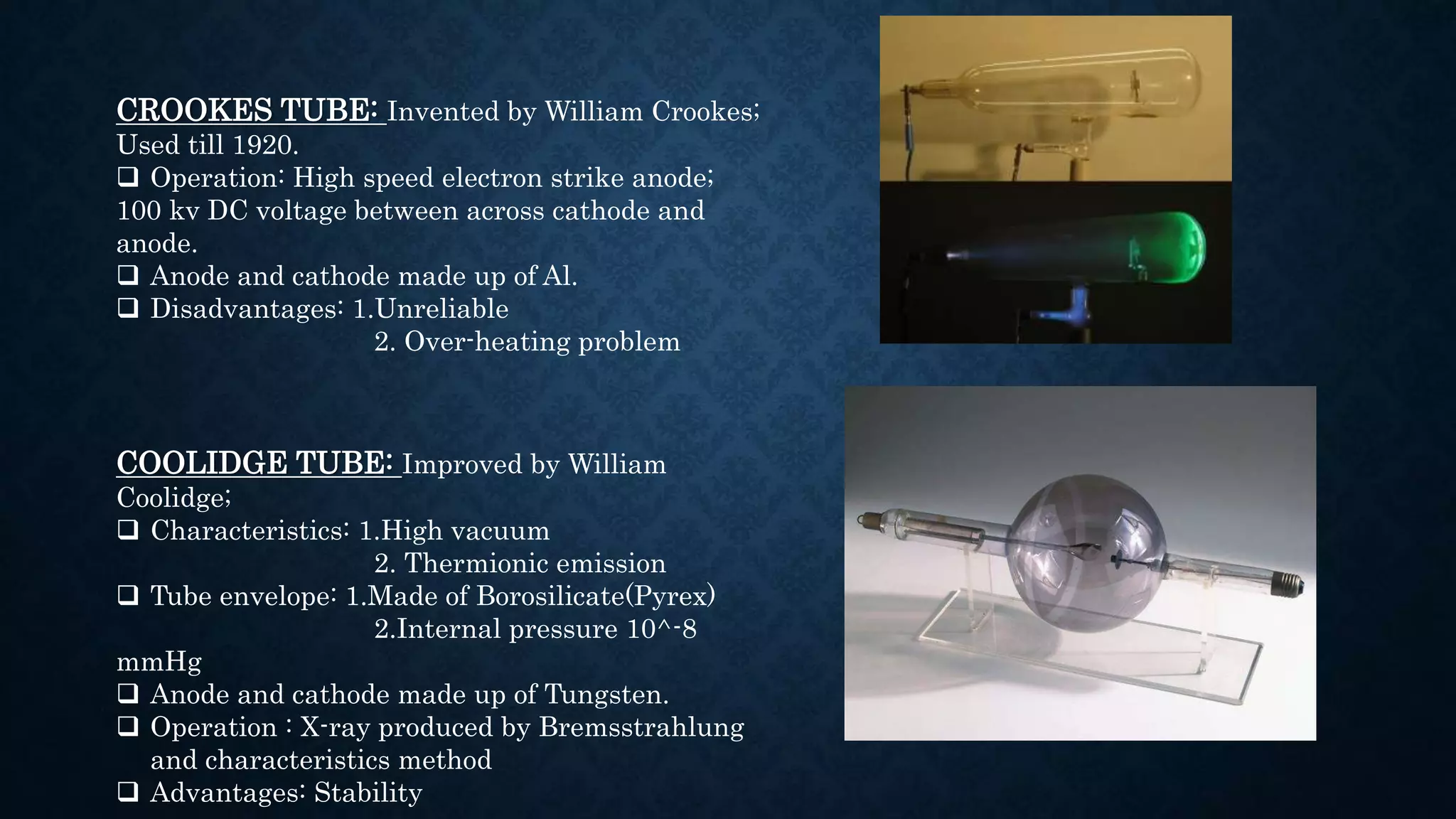 X ray tubes types and advancements | PPTX