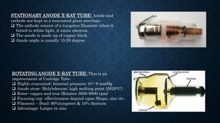 X ray tubes types and advancements | PPTX