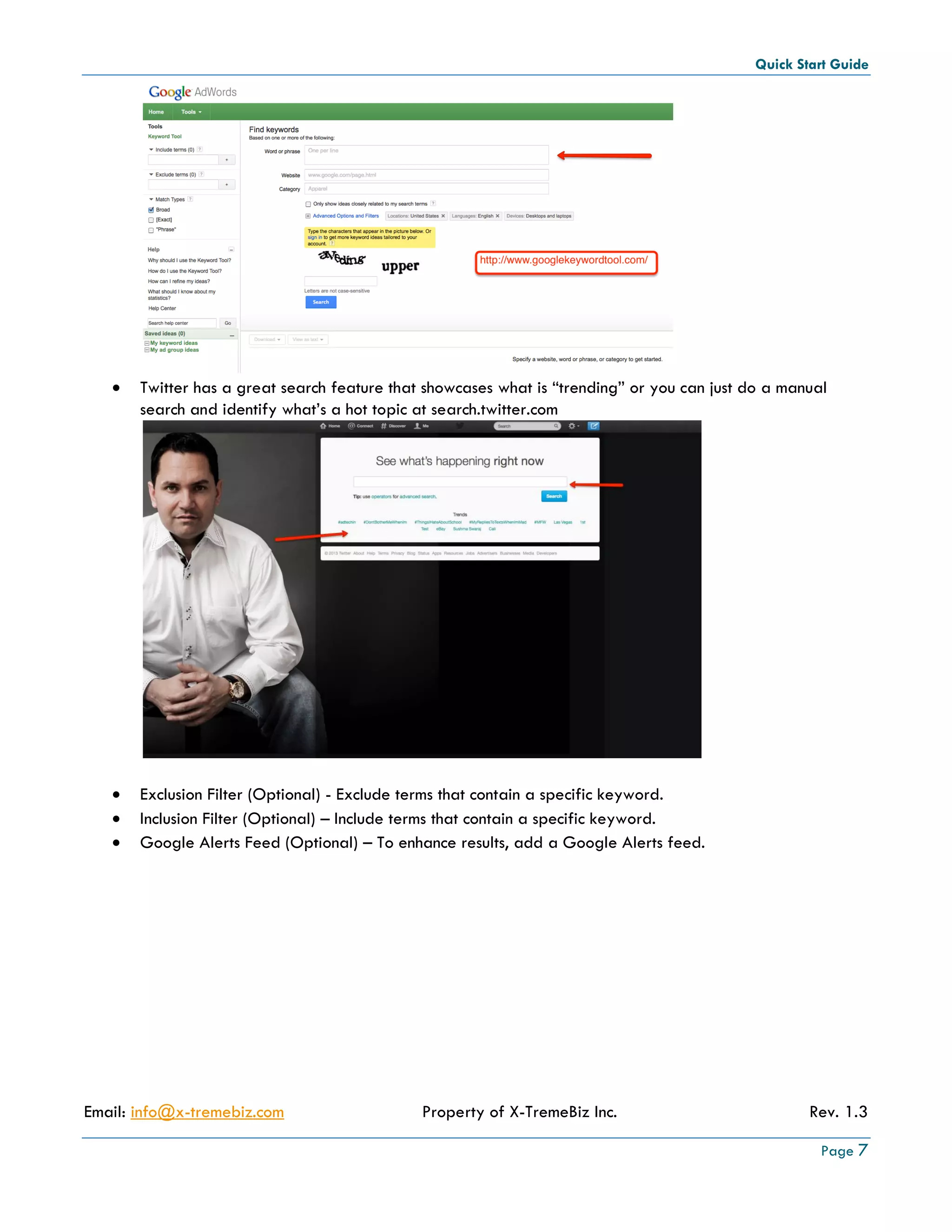 X treme biz quick start guide (1) | PDF