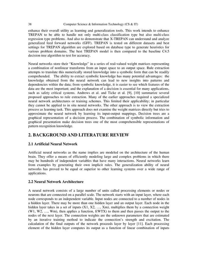 X-TREPAN : A Multi Class Regression and Adapted Extraction of Comprehensible Decision Tree in ...