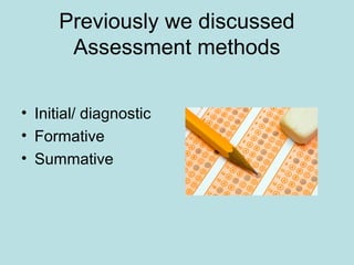 Quality of assessment | PPT