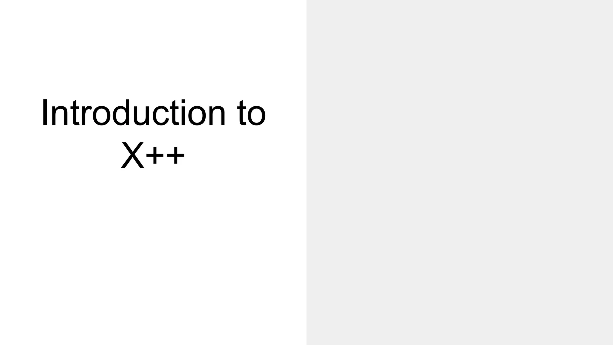 Introduction to X++ Programming Language | PPT