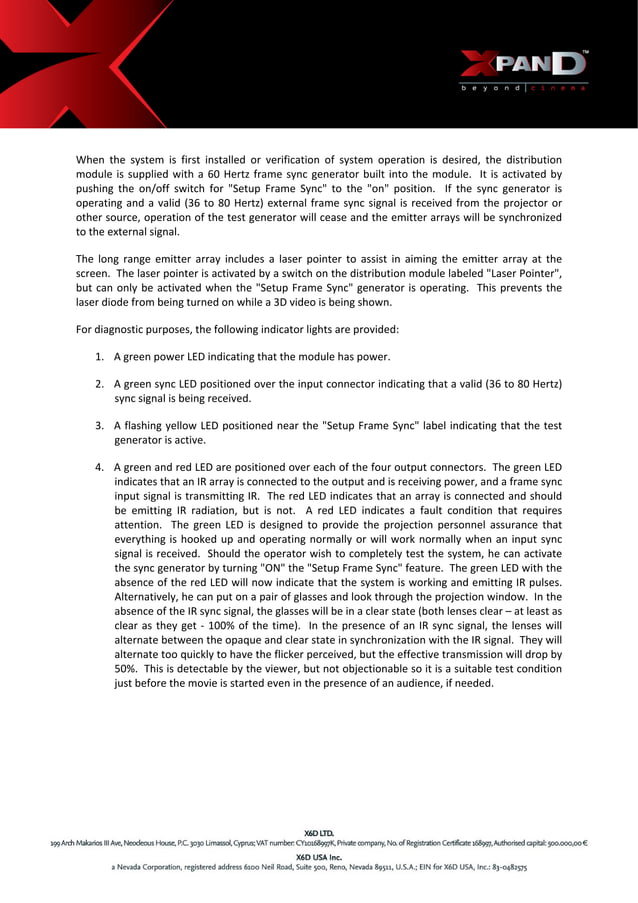 X101 Operational Details Customer | PDF