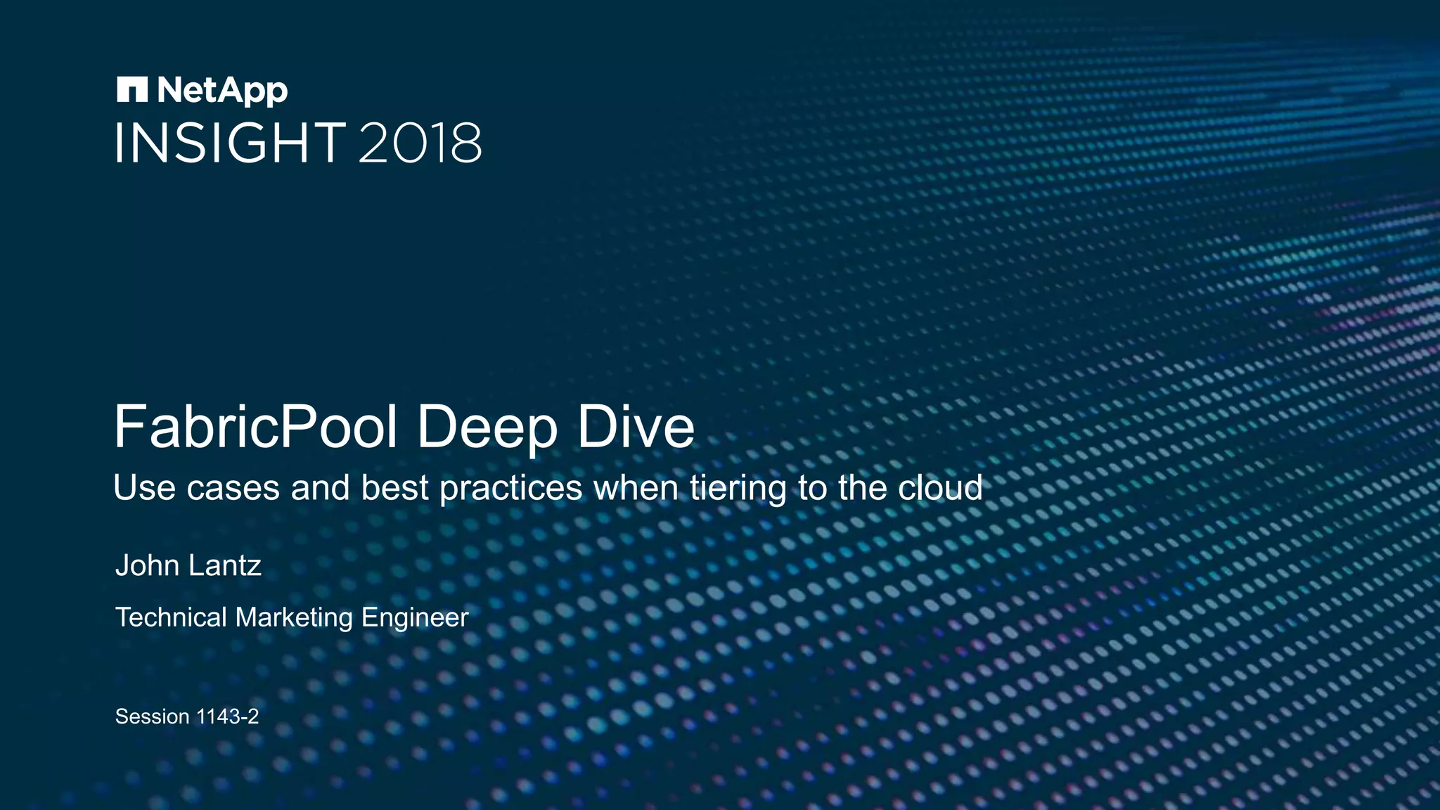 NetApp Fabric Pool Deck | PPTX