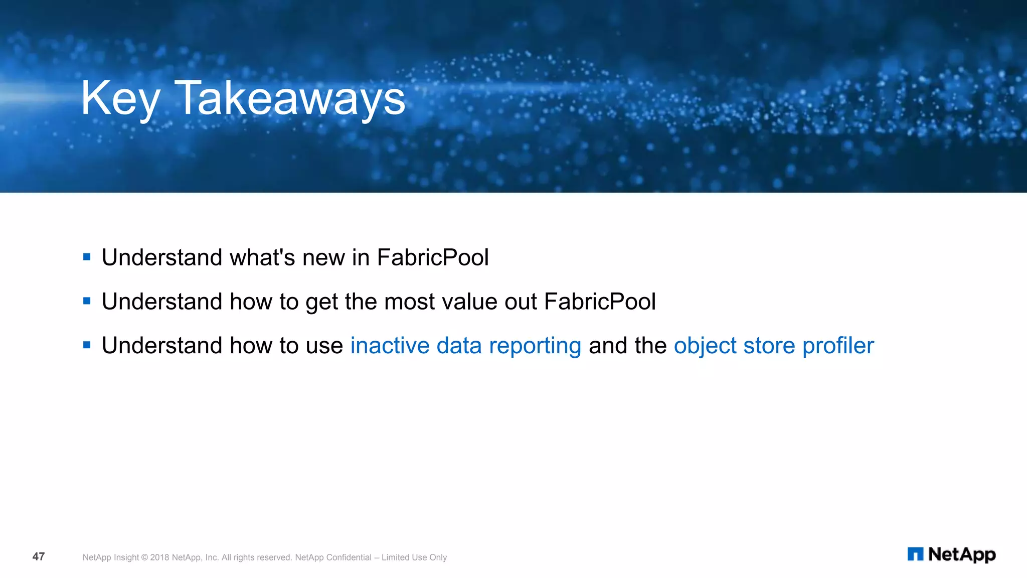 NetApp Fabric Pool Deck | PPTX
