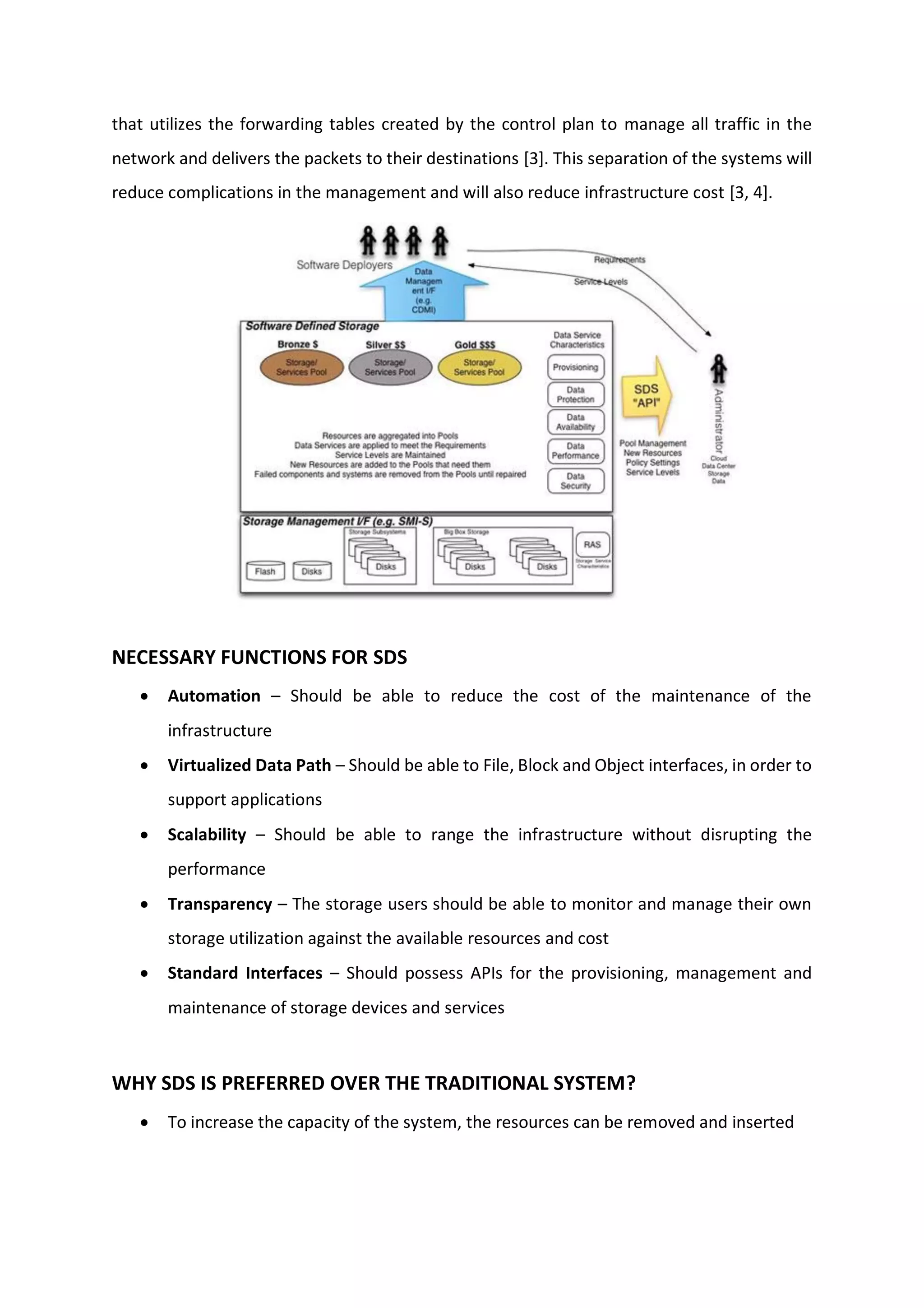 Analysis of SOFTWARE DEFINED STORAGE (SDS) | PDF | Operating Systems ...
