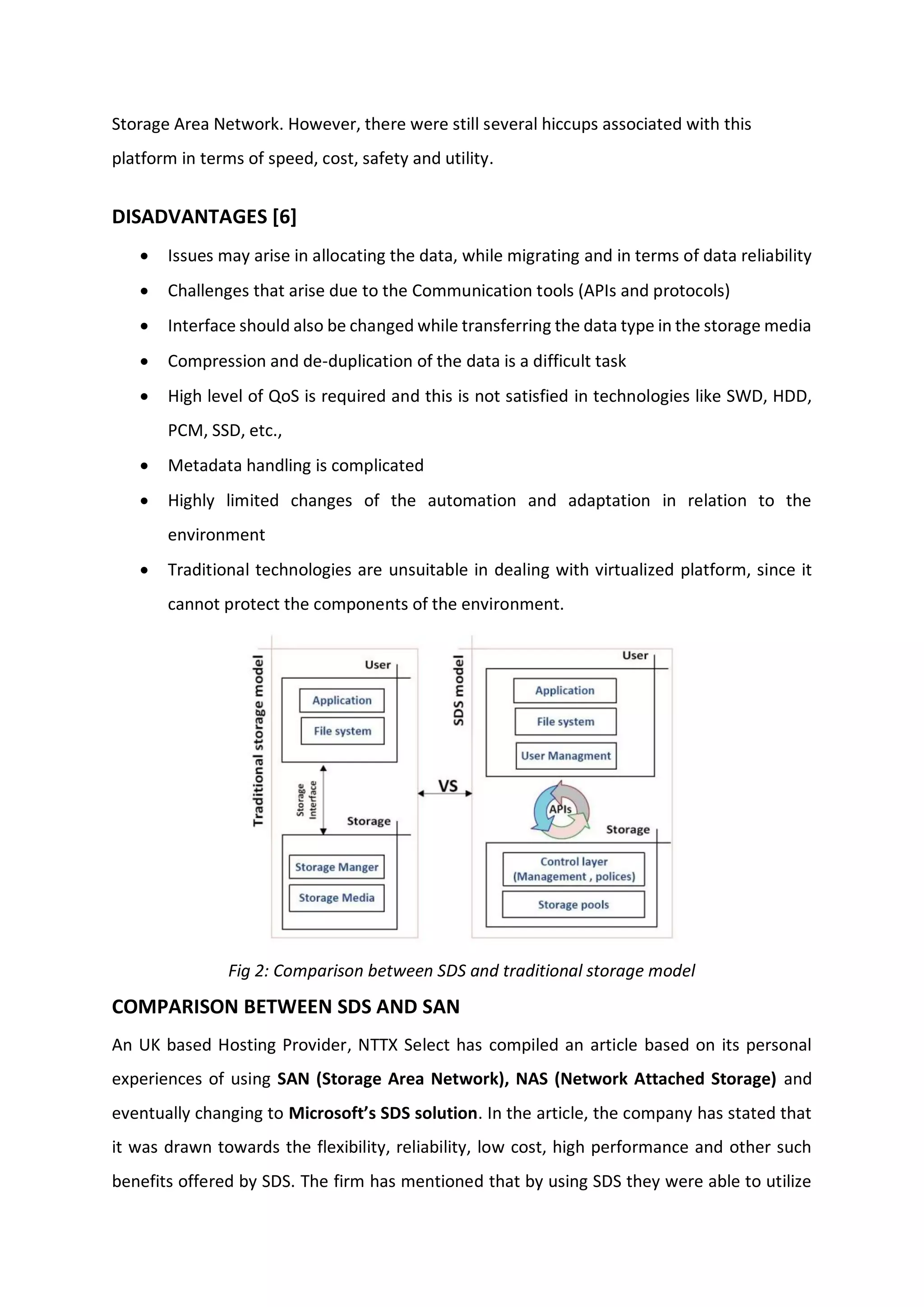 Analysis of SOFTWARE DEFINED STORAGE (SDS) | PDF | Operating Systems ...