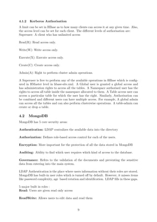 Performance Analysis of HBASE and MONGODB | PDF