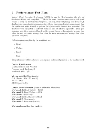 Performance Analysis of HBASE and MONGODB | PDF