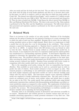 Big Data Analysis of Second hand Car Sales | PDF
