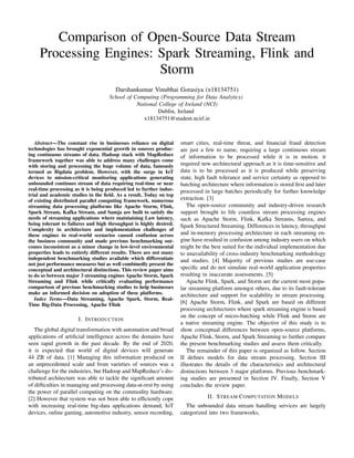 Comparison of Open-Source Data Stream Processing Engines: Spark Streaming, Flink and Storm | PDF ...