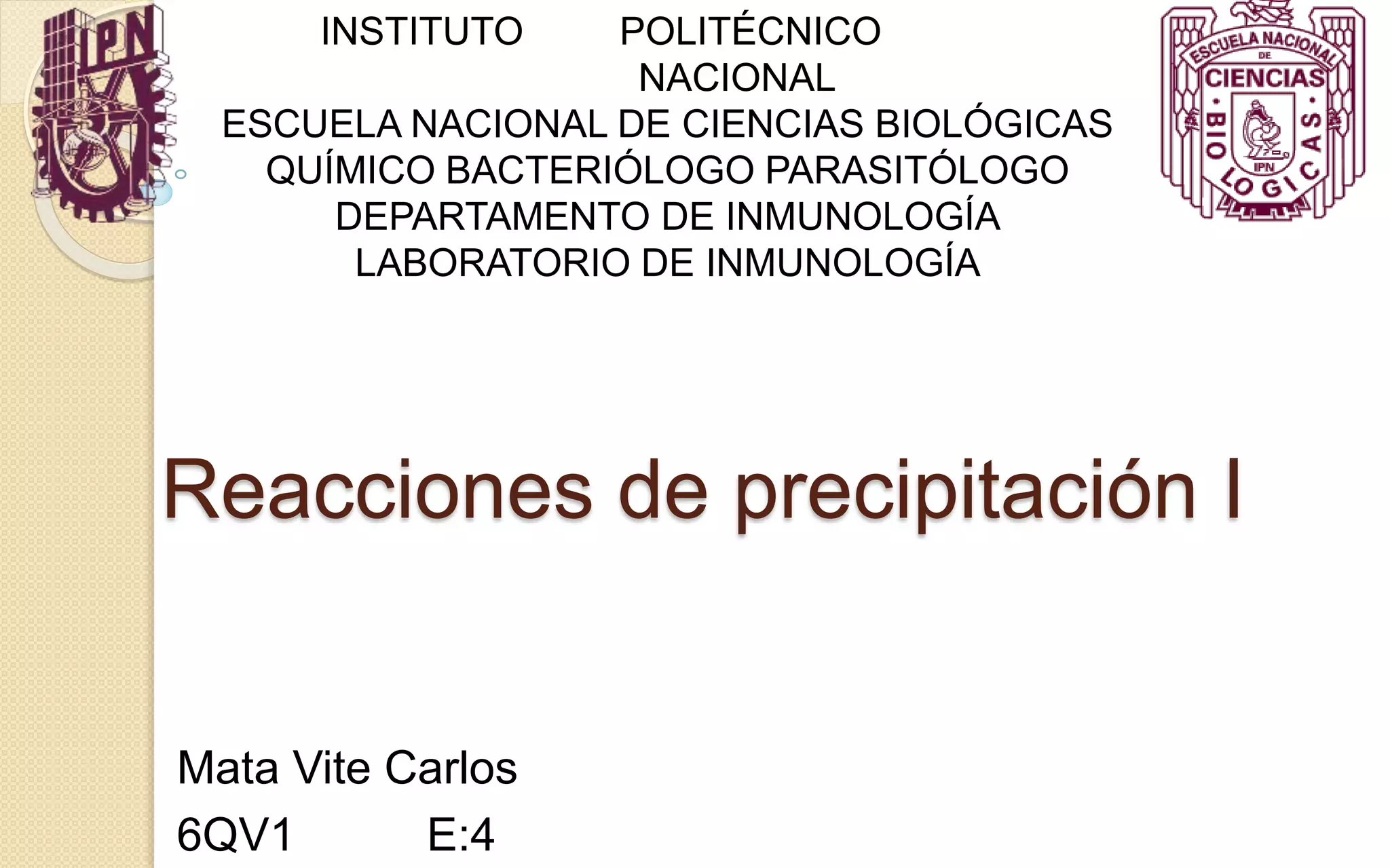 Inmunologia reacciones-de precipitacion | PPT