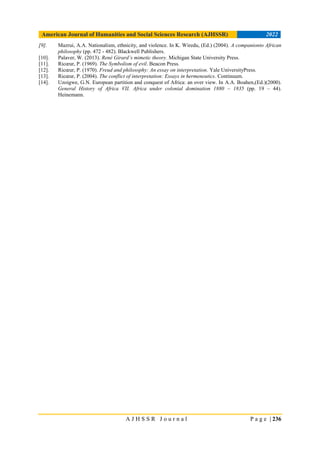 The Symbolism of Violence:A Giro-Ricoeurian Reading of Frantz Fanon | PDF