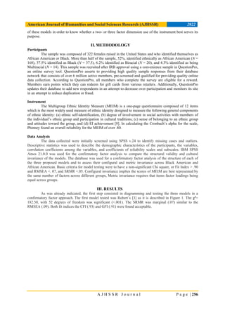 Comparison of Three Multigroup Ethnic Identity Measure Models: A ...