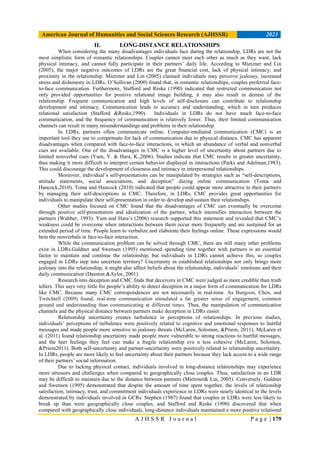 Deception at a Distance: Long-Distance Deception and Romantic ...