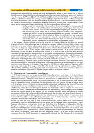 SLAVERY AND MORALITY IN THE DECLARATION OF INDEPENDENCE ...