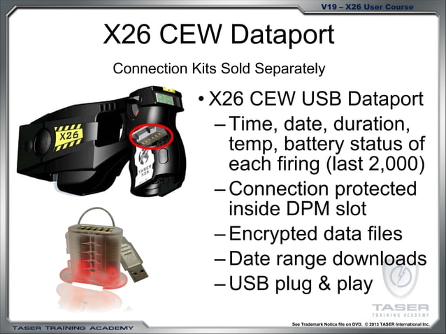 X26 | PPT | Arms & Ammunition | Sensitive Topics