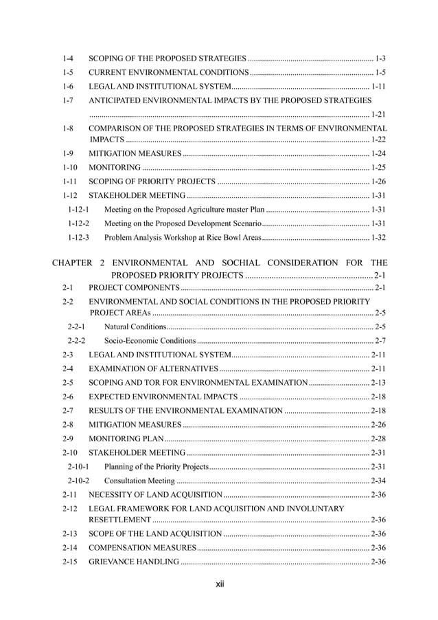 Project for agriculture master plan and irrigation development final ...