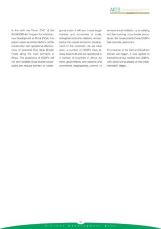 Border Posts, Checkpoints, and Intra-African Trade: Challenges and ...