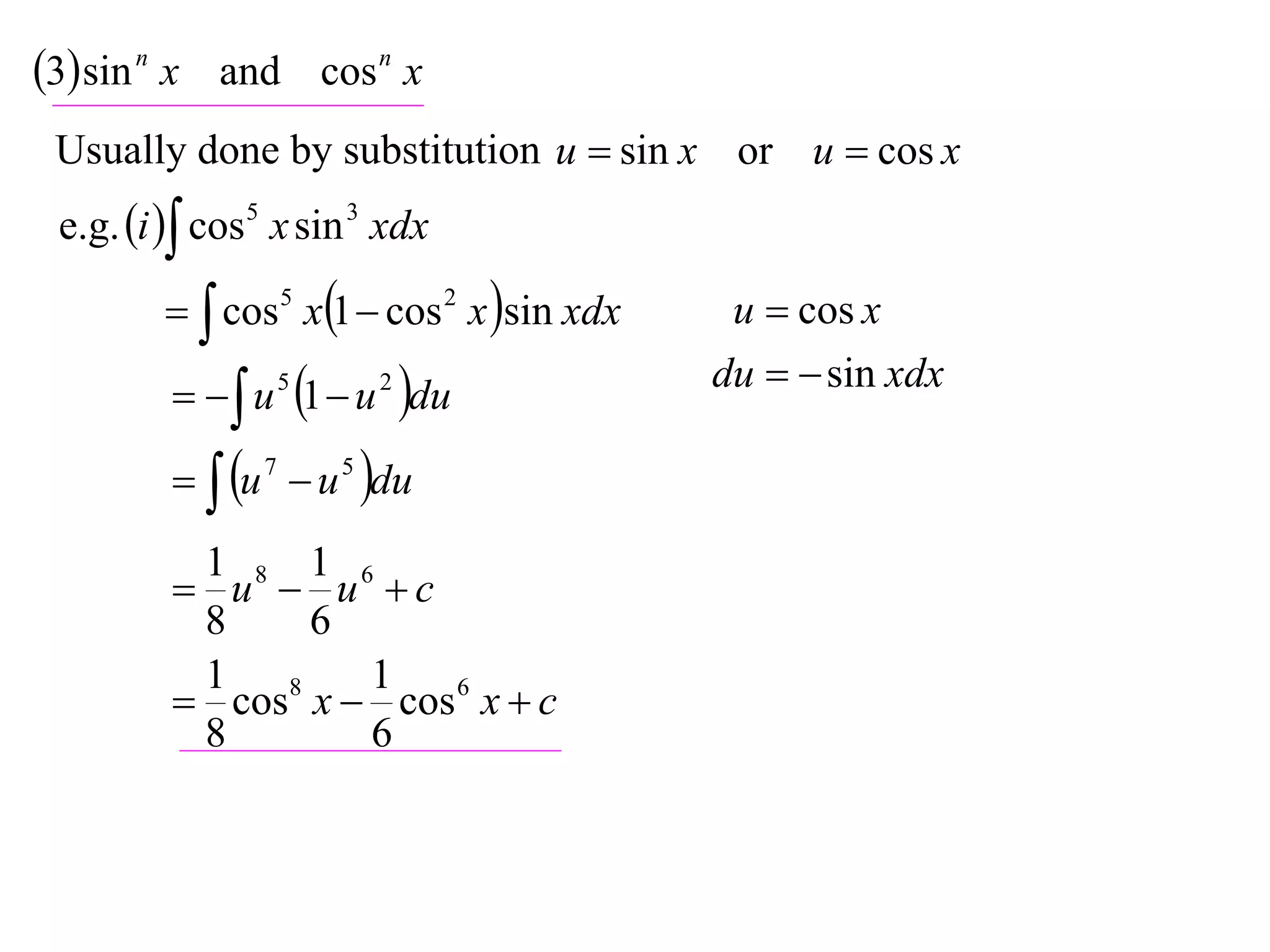 X2 t04 02 trig integrals (2012) | PDF
