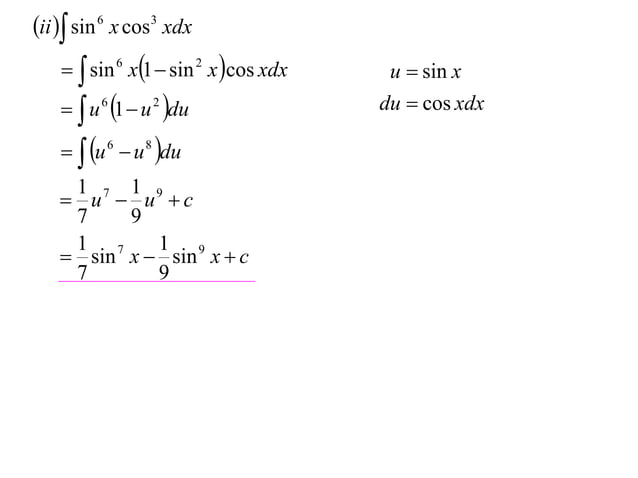 X2 t04 02 trig integrals (2012) | PDF