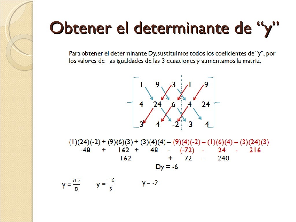 Regla de Cramer