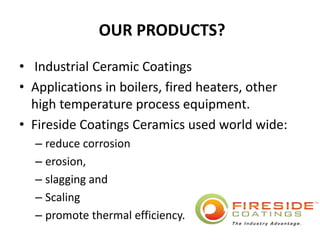 Ceramic Coating on Boiler Tubes | PPTX