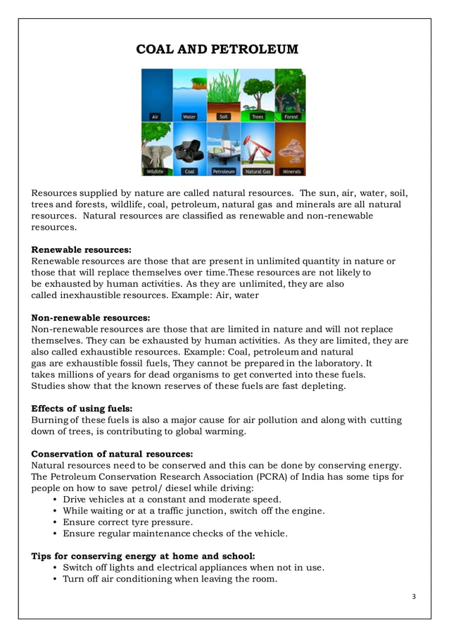 Class-8 science Chapter-2 coal and petroleum | DOCX