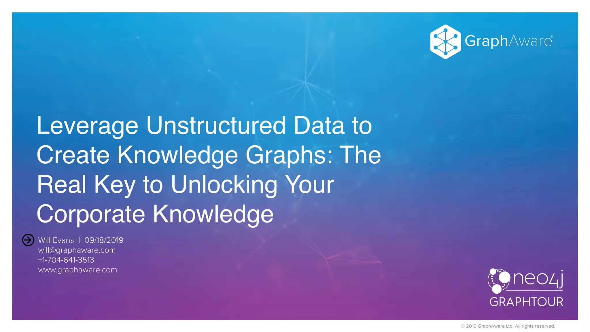 Leverage Unstructured Data to Create Knowledge Graphs: The Real Key to Unlocking Your Corporate ...