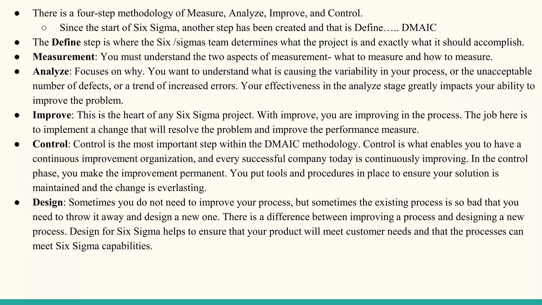 Lean six sigma foundations | PPT