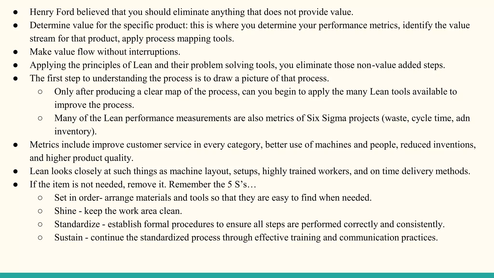 Lean six sigma foundations | PPT