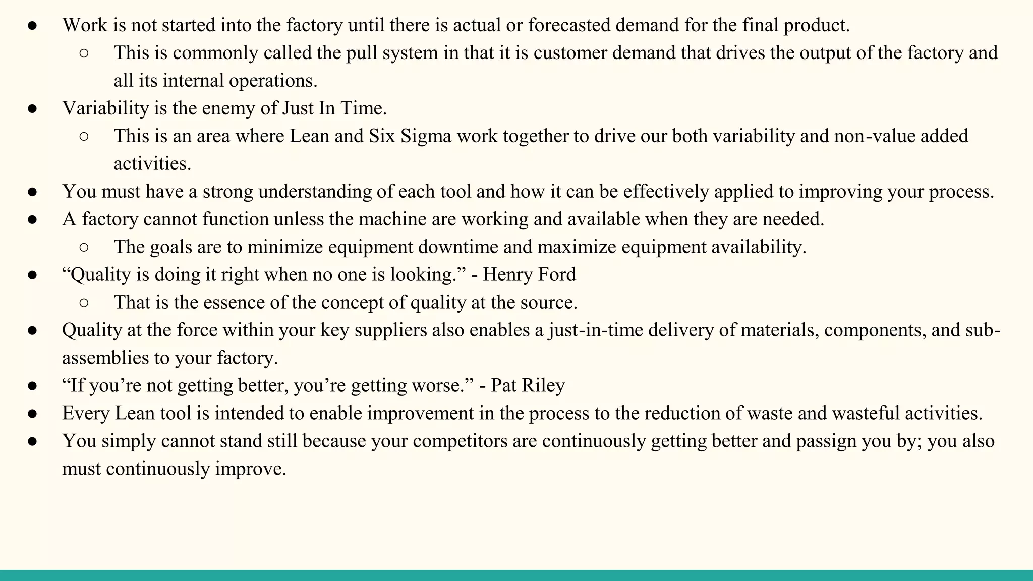 Lean six sigma foundations | PPT