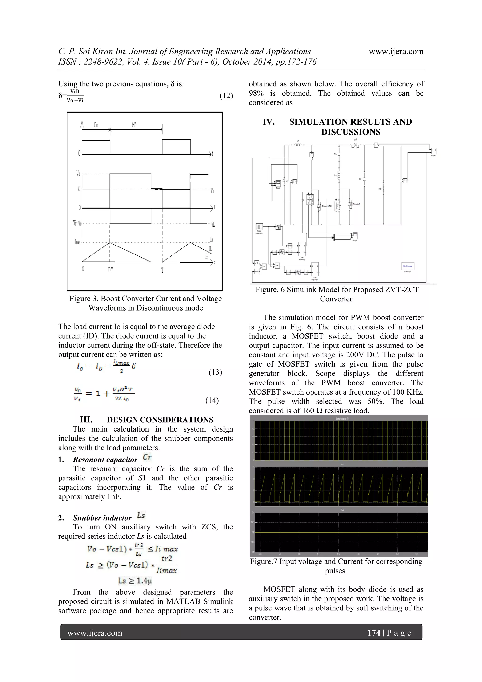 High Frequency Soft Switching Of PWM Boost Converter Using Auxiliary Resonant Circuit | PDF