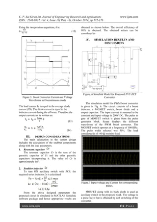 High Frequency Soft Switching Of PWM Boost Converter Using Auxiliary Resonant Circuit | PDF ...