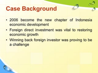 Indonesia Case Study Syndicate Presentation | PPTX