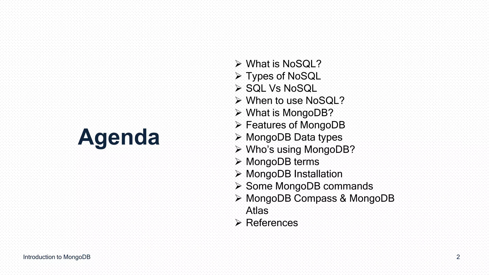 Introduction To Mongodbpptx