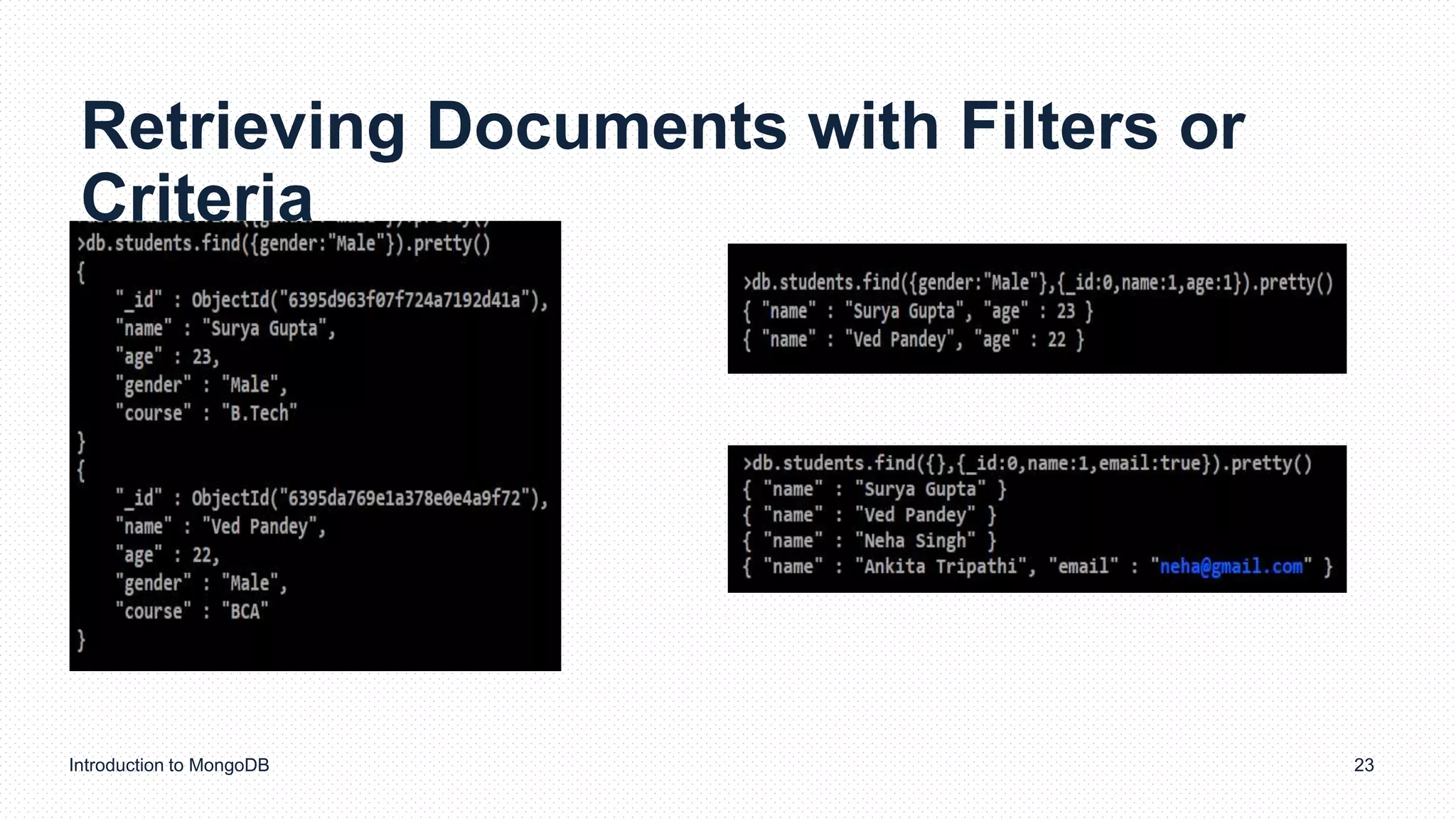 Introduction To Mongodbpptx Databases Computer Software And