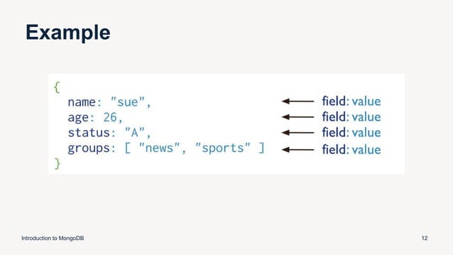 Introduction to MongoDB.pptx | Databases | Computer Software and ...