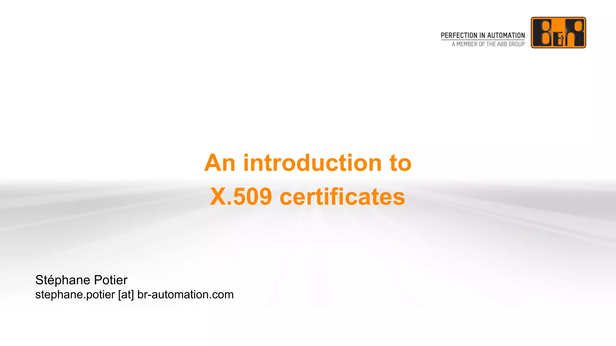 An introduction to X.509 certificates | PDF