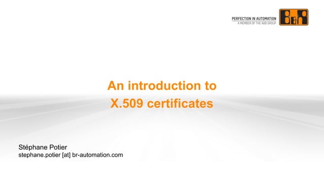 An introduction to X.509 certificates | PDF