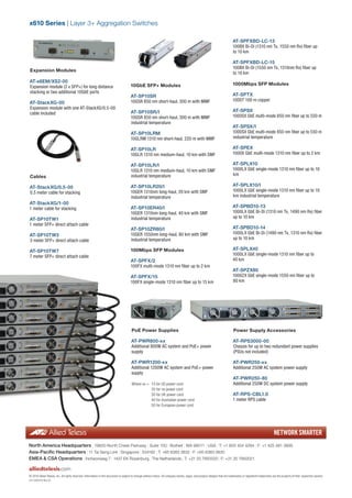 Allied Telesis x610 Series | PDF | Computer Networking | Computing
