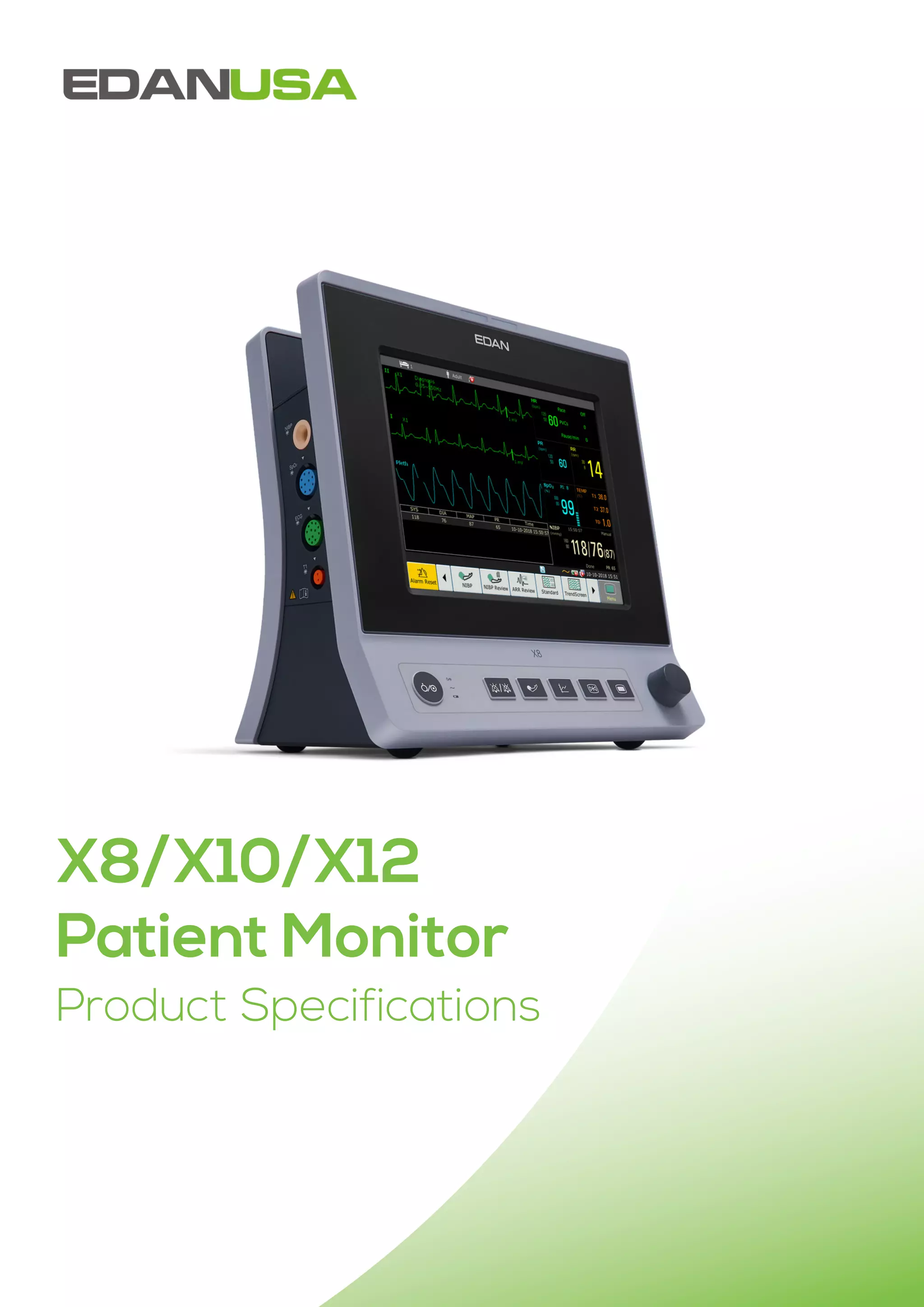 Edan x8 x12 PM Patient Monitor Spec Sheet.pdf