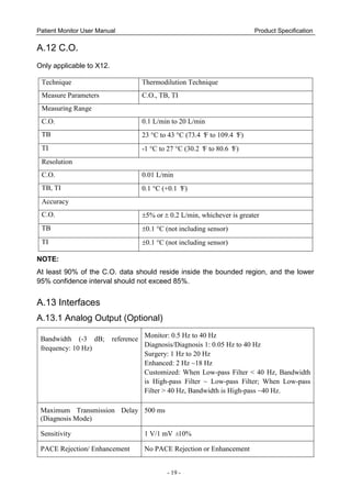 Edan x8 x12 PM Spec Sheet | PDF