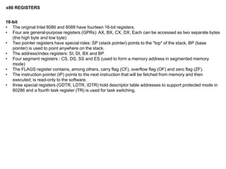 x86 architecture | PPTX
