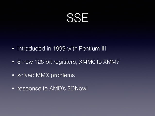 X86 SIMD Instructions | PDF | Computing | Technology & Computing