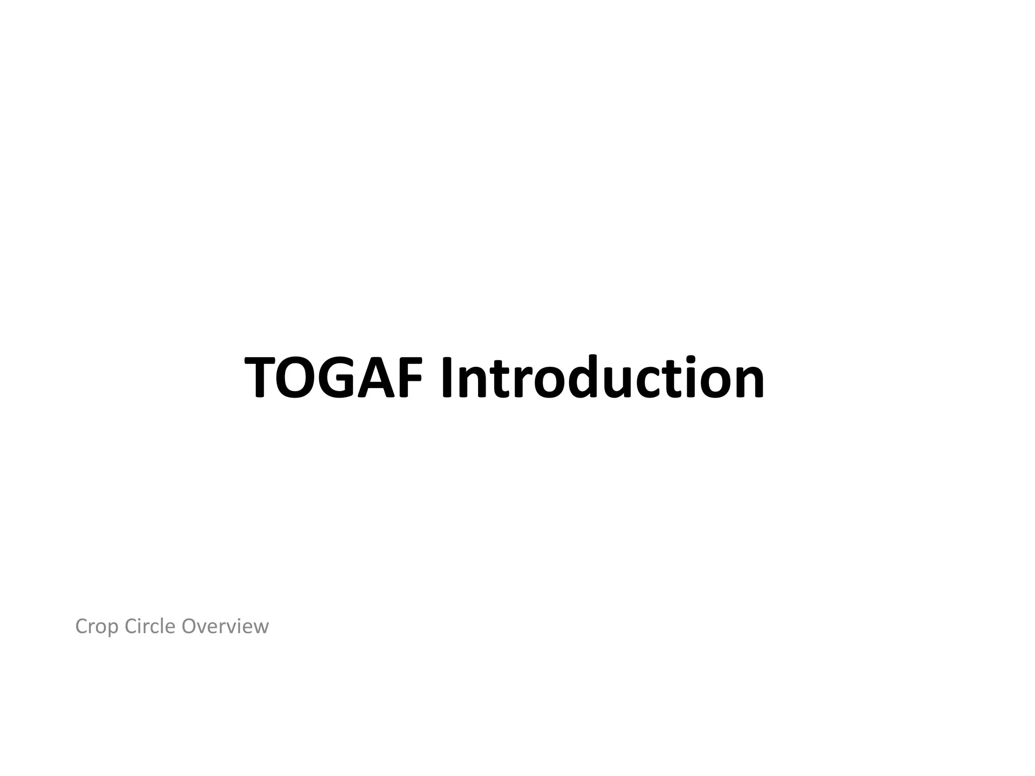 Togaf introduction ver1 0 | PPTX