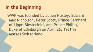 World wildlife fund presentation | PPTX