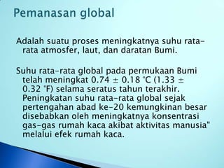 global warming | PPT