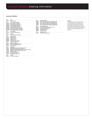 X925de Brochure | PDF